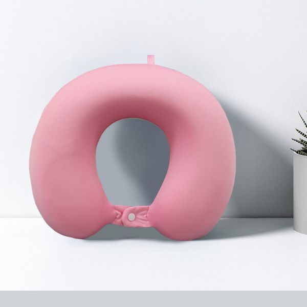 Quality Memory Foam Airplane Pillow Support Neck for Comfortable Travel Washable Cover for sale