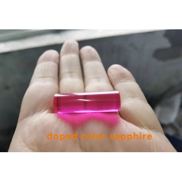 Quality Colorful Ruby Doped Sapphire Crystal Materials Fe / Ti / Cr for sale
