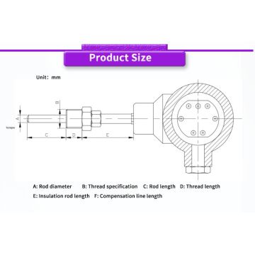 Quality UNIVO Range Probe Customizable Length and Diameter for Digital Temperature for sale