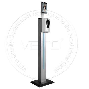 Quality Non-contact face recognition temperature detector with auto hand sanitizer for sale