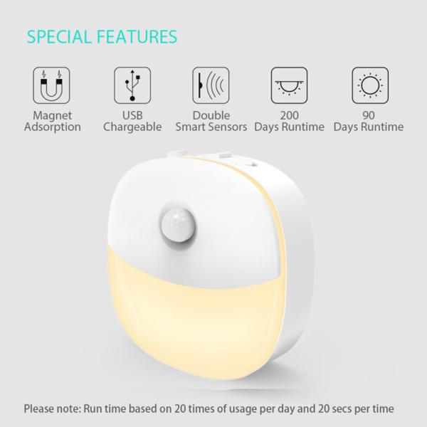 Quality 0.8W Warm White Smart LED Night Light With Adjustable Brightness for sale