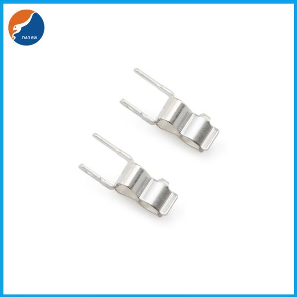 Quality SL-007 Copper Brass Nickel Plated PCB Mount Fuse Clips For 3x10mm Glass Ceramic for sale