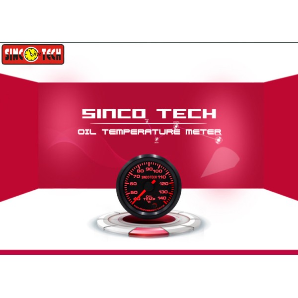 Quality 40 -140 ℃ Car Oil Temperature Gauge Circle Meter Single Pointer Single Function for sale