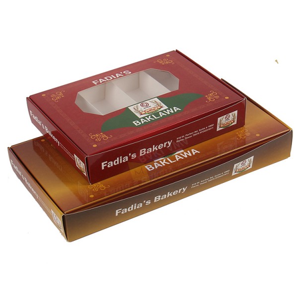 Quality Custom Printed Paperboard Pastry Cookie Box with Dividers Custom Order Clear for sale