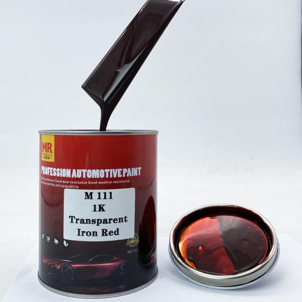Quality Transparent Red Solid Color 1K Car Paint Durable Acrylic Car Coating for sale