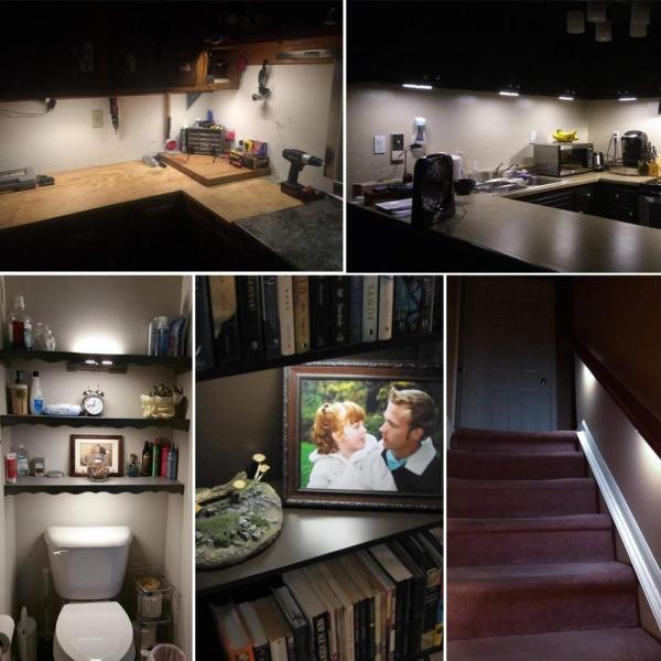 Quality 160LM Remote Control Stick On Lights / 1000mah Motion Sensor Led Wardrobe Light for sale