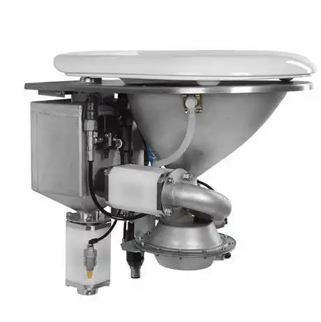 Quality Railway Spare Parts Vacuum Stainless Steel Squatting Device For Train Toilet System for sale
