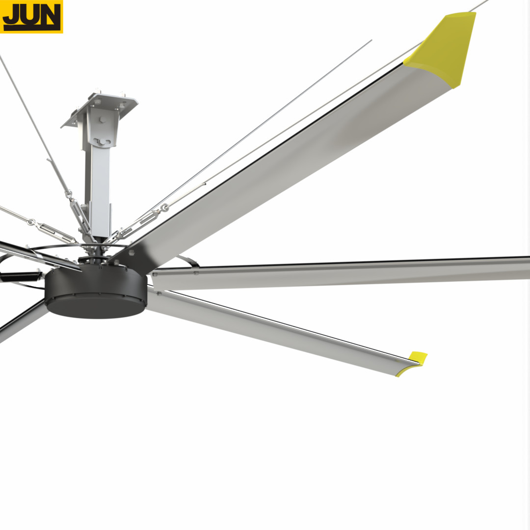 Quality Natural Breeze System with Large Industrial HVLS Ceiling Fan for sale