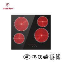 Quality Touch Screen Electric Built In Ceramic Hob Cooker Four ring Kitchen Appliances for sale