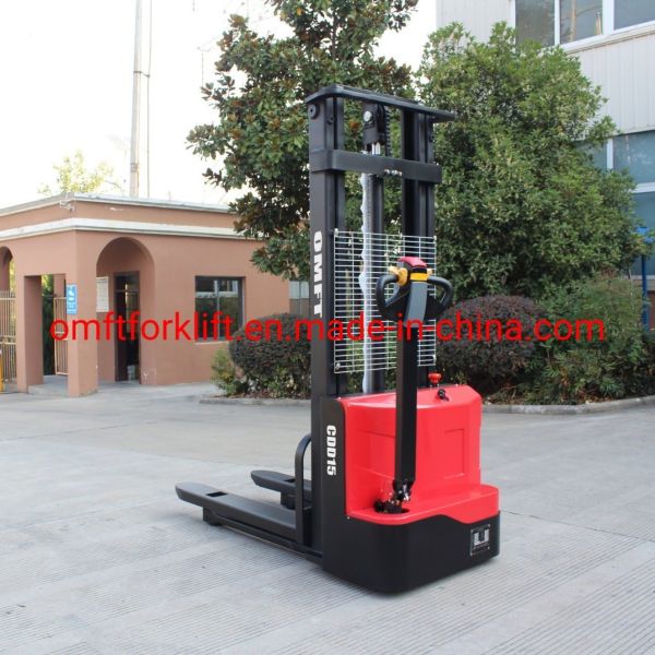 Quality Small Cdd15 Full Battery Operated Electric Pallet Stacker Truck Jack Ce ISO for Warehouse for sale