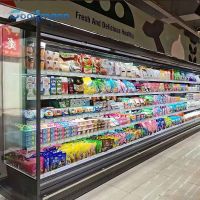 Quality Multi Level Open Display Chiller Vertical Supermarket Air Cooler Refrigerator Cabinet for sale