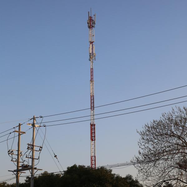 Quality 10-100m Tubular Steel Tower Triangular Self Supporting Mast for sale