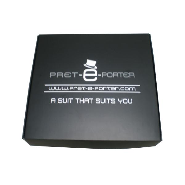 Quality Luxury Black Corrugated Paper Box, Foldable Duplex Box With Flute Box For Cloth for sale