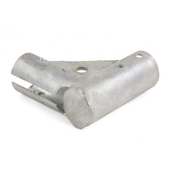 Quality Durable Chain Link Fence Fittings Gate Corner / Gate Elbow Pressed Steel for sale