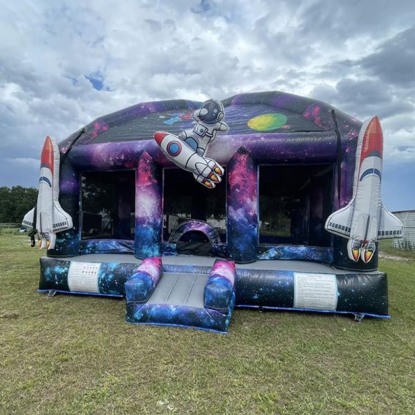 Quality Blower Pretty Good Kids Party Astronaut Castle Spaceship Inflatable Bounce House for sale