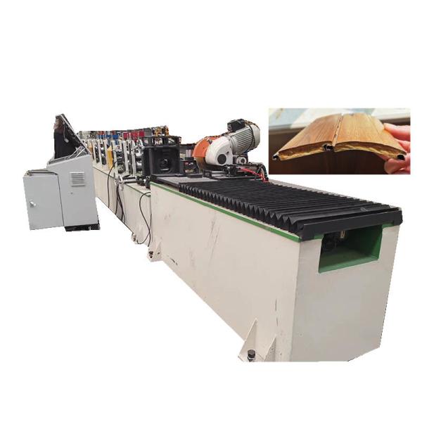 Quality 55/77/89 types of Double layer slat pu foam rolling shutter door roll forming for sale