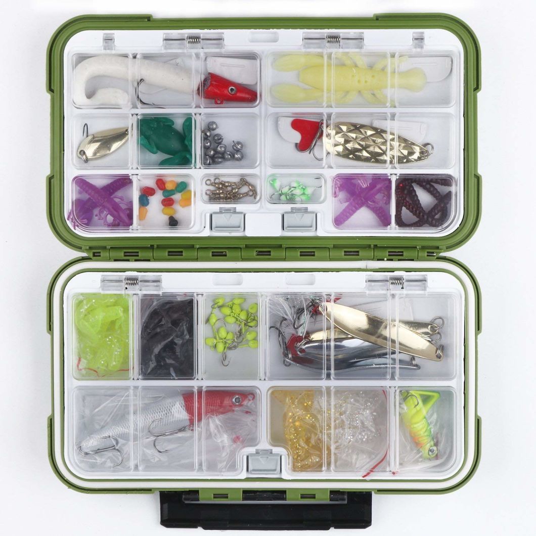 Outdoor Fishing Tackle Lure Box Multifunction Plastic Waterproof Fishing Box