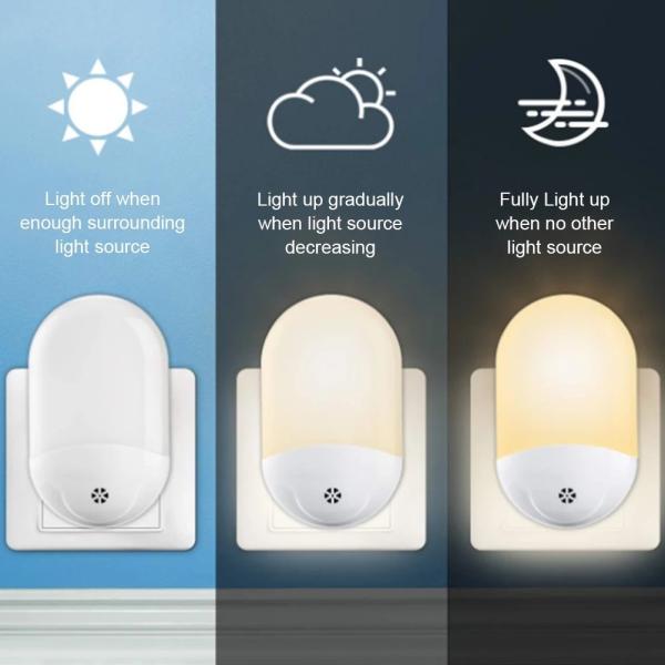 Quality 30LM motion activated night light plug in / 0.30w Automatic Sensor Night Lamp for sale