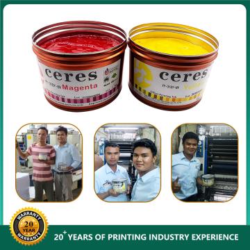 Quality Offset UV Letterpress Printing Ink MSDS Offset Press Ink Solvent Base for sale