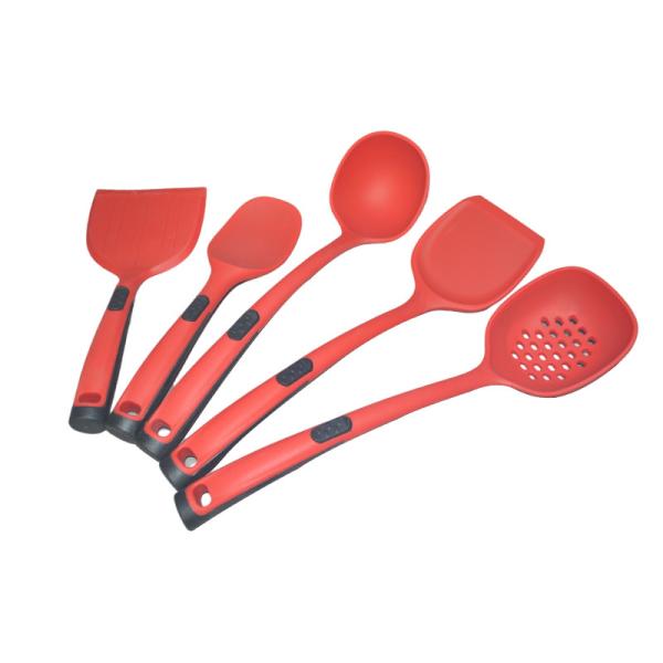 Quality Sustainable Silicone Spatula Kitchenaid Eco Friendly 5 Piece Silicone Utensil Set for sale