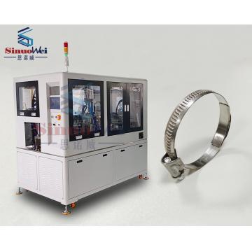 Quality Spring Leaf German Type Hose Clamp Machine Worm Gear Hose Clip Assembly Machine for sale