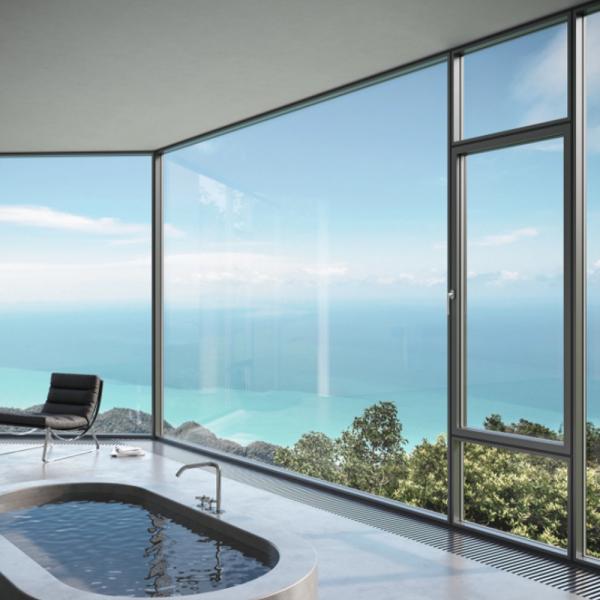 Quality 8-Way Seal Folding Screen Aluminium Casement Windows for Modern Design Efficiency for sale