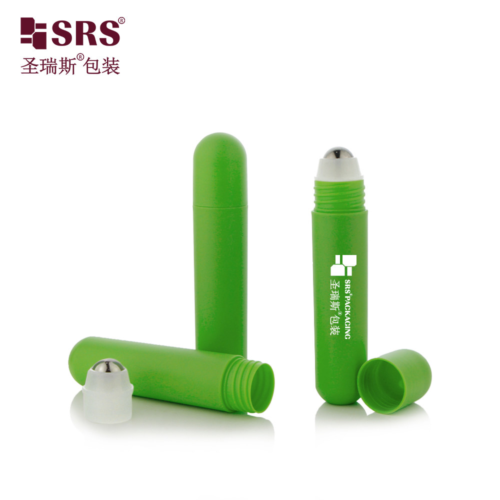 Quality RPPG 25ml Round Bottom Plastic PP PCR Recycled Antiperspirant Liquid Roller for sale