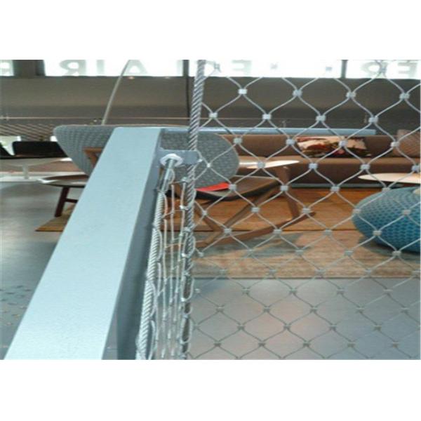 Quality 60*60 Mm Hole Architectural Wire Mesh , Steel Cable Netting for sale