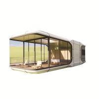 Quality Mobile Farmhouse Steel Design Modular Portable Flat Pack Luxury Living Capsule for sale