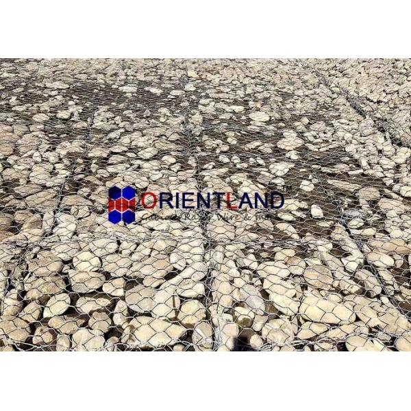 Quality Double Twisted Hexagonal Mesh 60×80mm Gabion Wire Baskets for sale