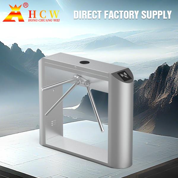 Quality HCW Fingerprint Tripod Turnstile Gate Automatic RS485 Communication Interface for sale