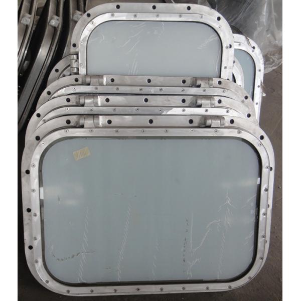 Quality Rectangular Portlight Boat Aluminum Steel Marine Windows , Fixed Windows for sale