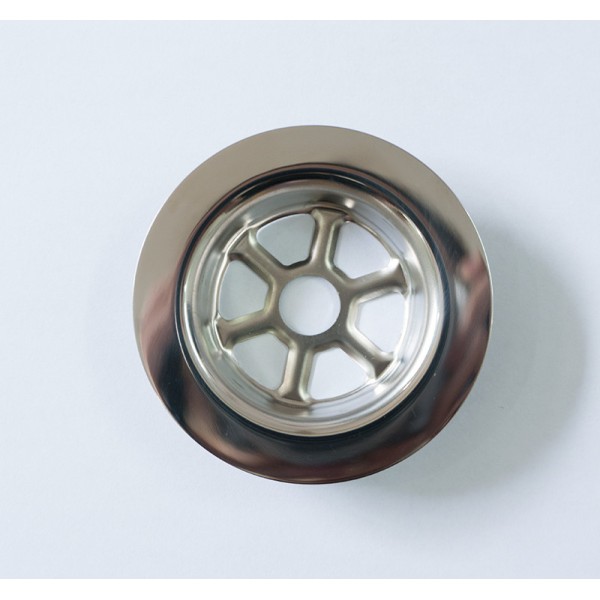 Quality Miror Polish Sink Strainer Parts OD 70 Mm Stainless Steel  201 304 For Kitchen for sale