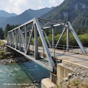 Quality Portable Steel Bailey Bridge with 120 Tons Load Capacity, Modular Design, and for sale