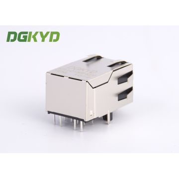Quality 25.4mm single port tap up rj45 modular jack 10/100 base-tx telecom connector G/Y for sale