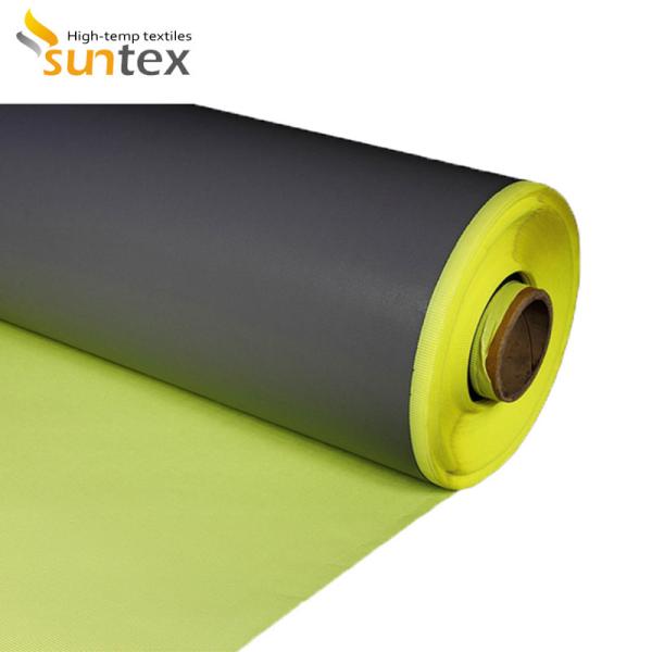 Quality 0.42mm High Temperature Resistance Lightweight Fiberglass Cloth PTFE Coated for sale
