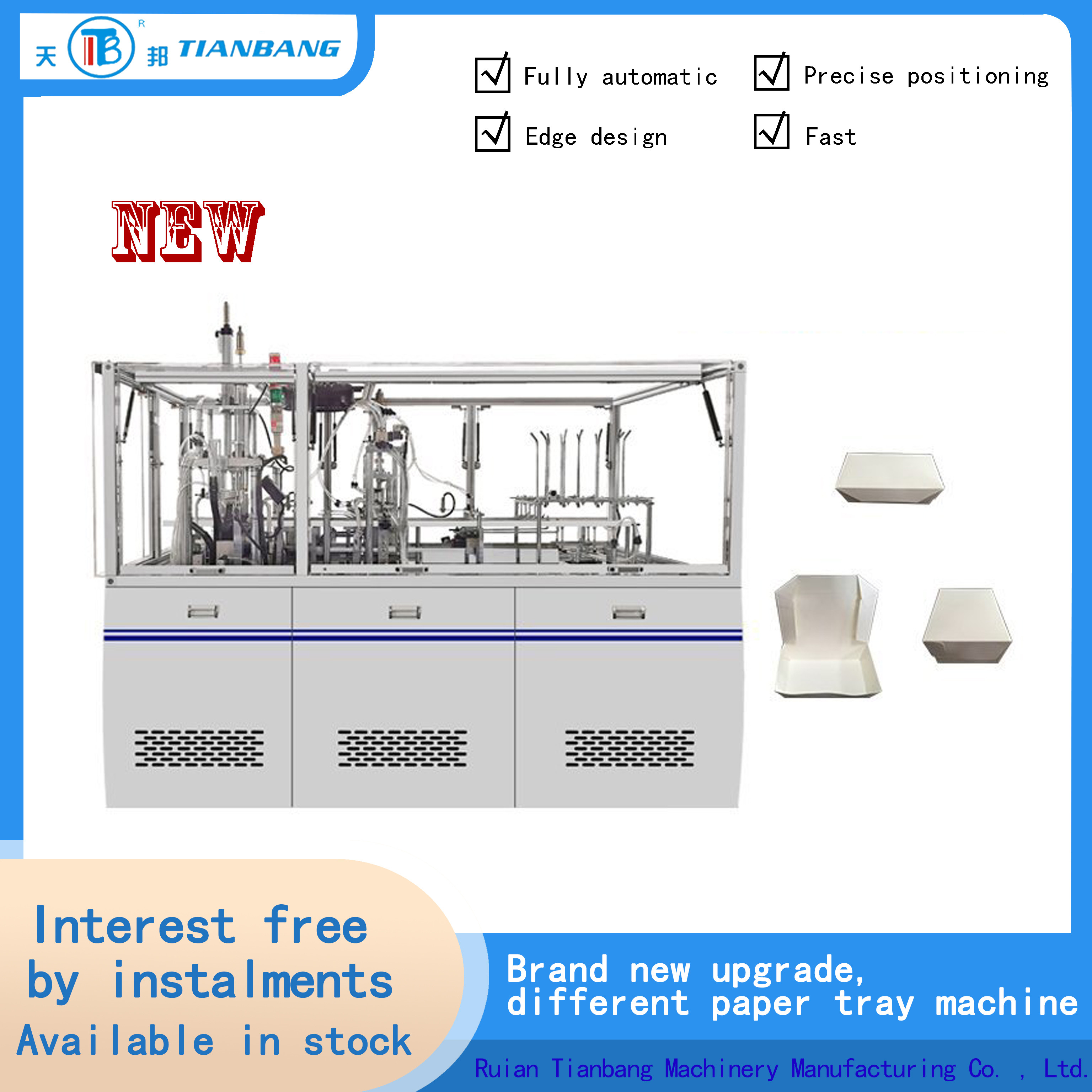 Quality Full Automatic Paper Lunch Box Machine CHJ-E 25-30 Pieces/Min for sale
