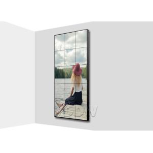 Quality Super thin bezel monitor 4k video wall 3x3 Support DVI VGA AV YPBPR signals for sale