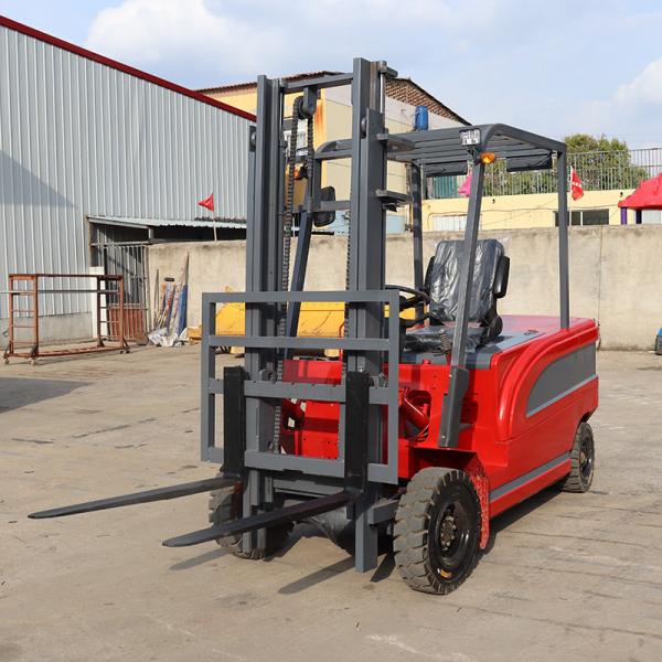 Quality Full Electric Forklift With 1.2 Meters Fork Triple Stage Mast Onboard Charger for sale