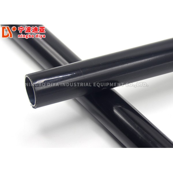 Quality ESD Black Anti Static Tubing , Plastic Coated Pipe Upright Frame Structure for sale
