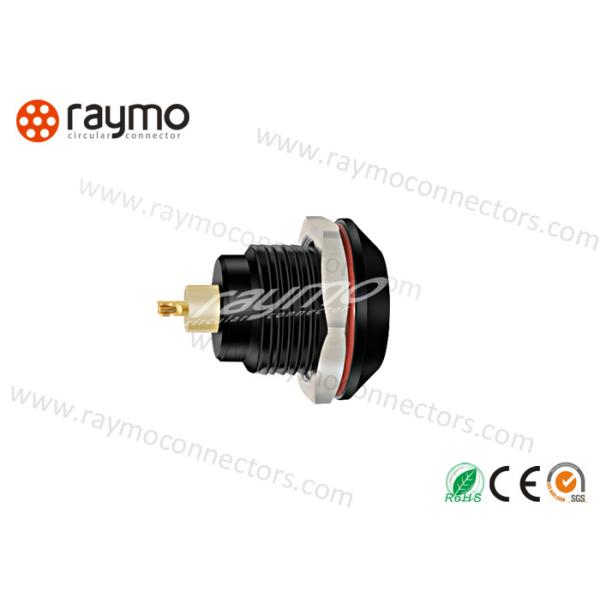 Quality Waterproof IP68 Plastic Push Pull Connectors Black chrome plated for sale