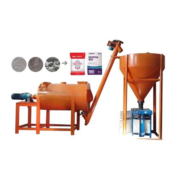 Quality Small Dry Mortar Production Line 5 Tons/H Compact Simple Design for sale