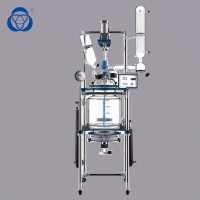 Quality Customizable Borosilicate Glass Chemical Jacketed Lab Reactor 220V for Precise for sale
