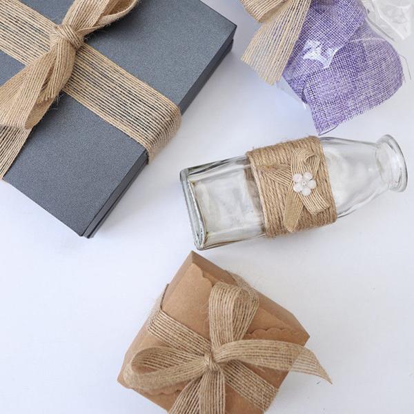 Quality Customize Loose Weave Burlap Ribbon For Gift Packing Decoration for sale
