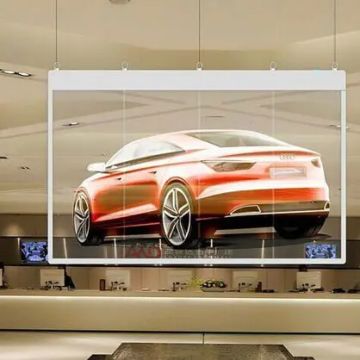 Quality P3.9-7.8Q50T Transparent Glass LED Screen Window Wall for sale