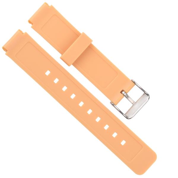 Quality 2 Pieces Stiff Silicone Adjustable Watch Band 16mm 100 Waterproof for sale