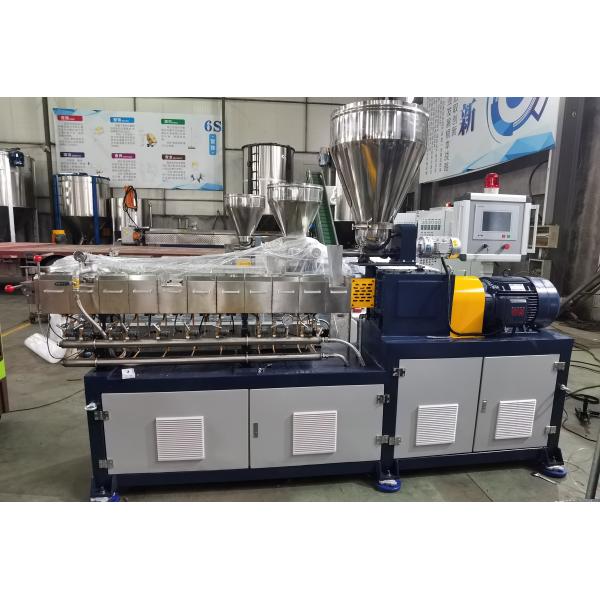 Quality EVA Plastic Processed Double Screw Extruder with Parallel Co-Rotating Twin Screw for sale