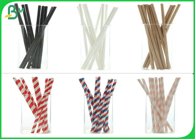 60g 120g Food Grade Paper Straw Paper Roll With Slitted Size