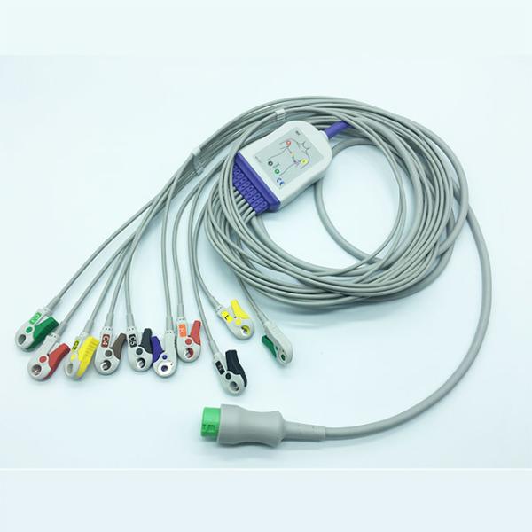 Quality Reusable EKG Alligator Clips , Compatible Mindray 3.6M 10 Lead ECG Cable for sale