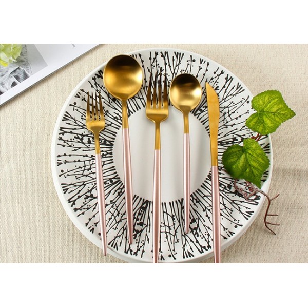 Quality Reusable Wedding 18/10 Stainless Steel Cutlery 5pcs for sale